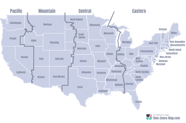 Best Interactive Time Zone Map for Current Time Across US