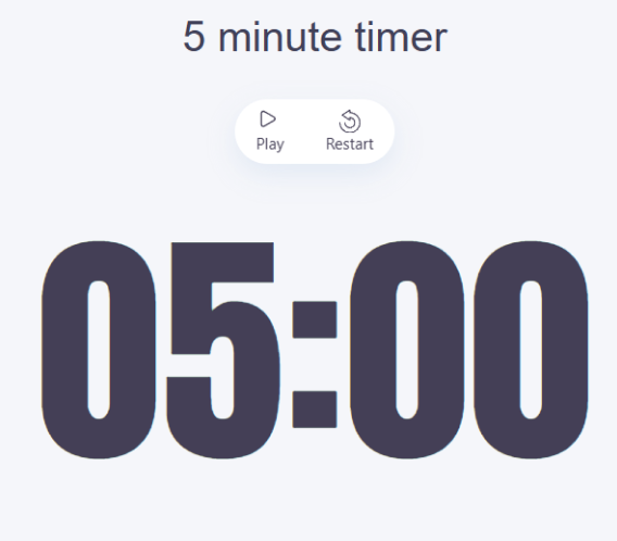 Run a 5 minute timer